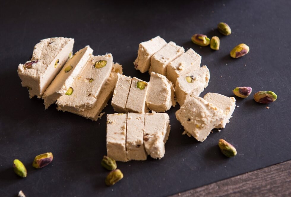 Sweet and Nutty Pistachio Halva | Middle Eastern Recipes