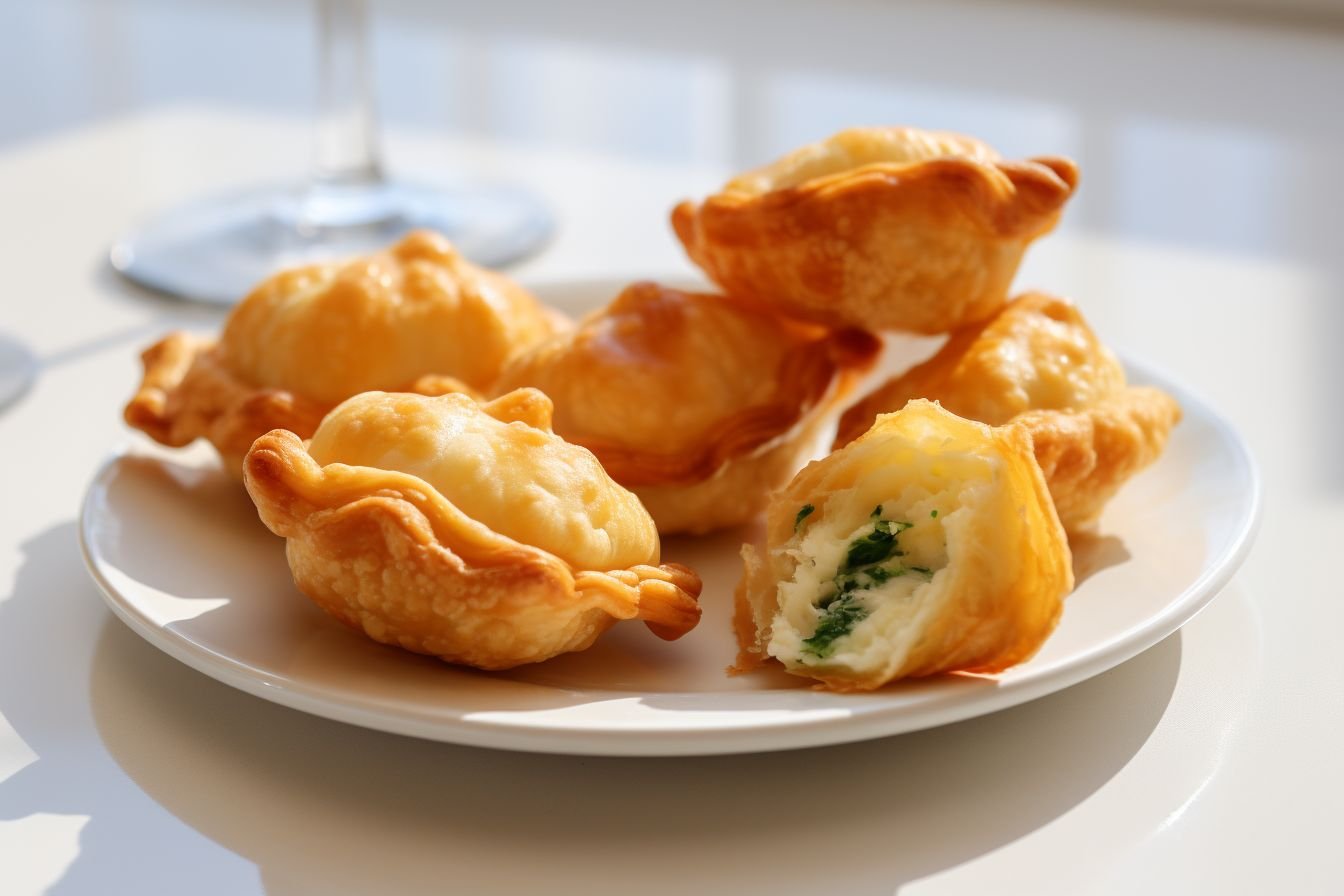 Warm and Delicious Lebanese Cheese Sambousek - Middle Eastern Recipes