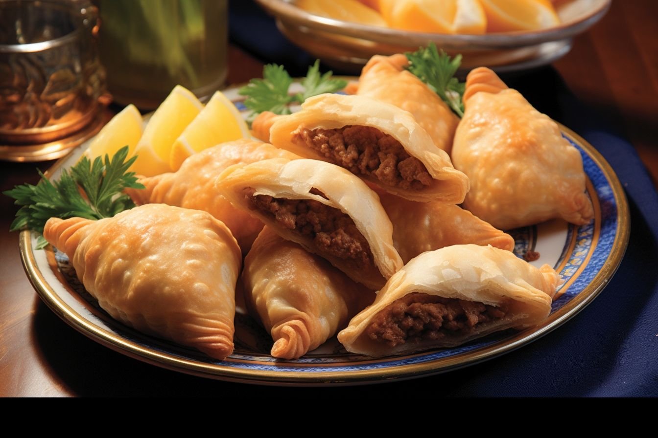 Satisfying and Delicious Lebanese Meat Sambousek - Middle Eastern Recipes