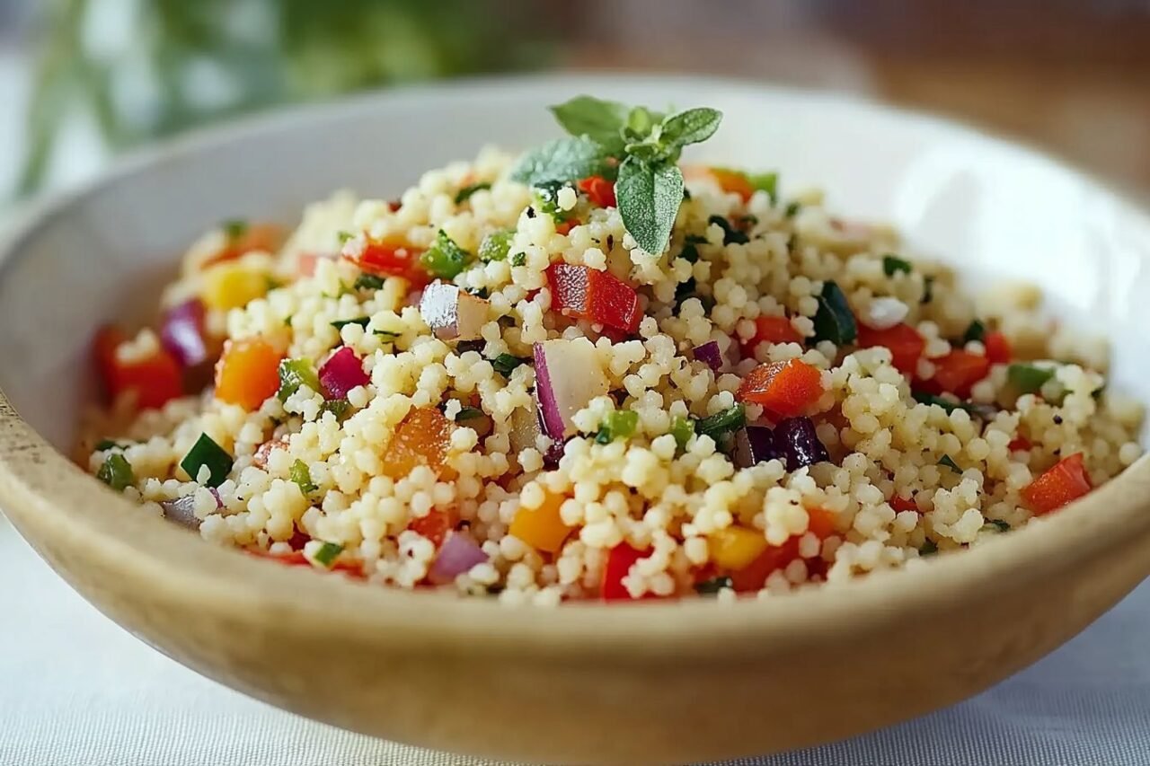 Couscous with Peppers and Onions: A Colorful and Flavorful Side Dish ...