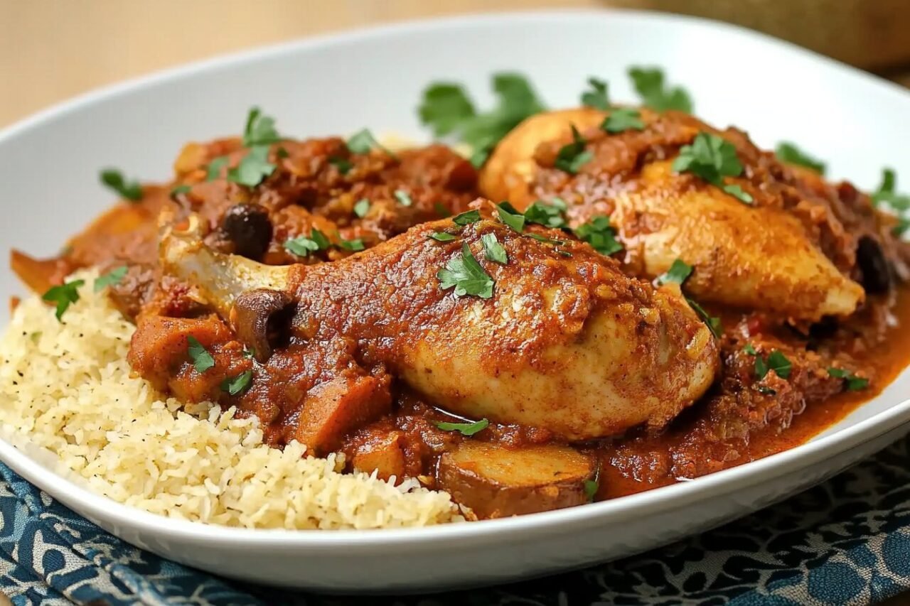 Chicken Tagine with Harissa: A Warm and Spicy North African Dish ...