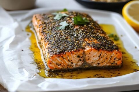 Za'atar Crusted Salmon: A Mediterranean-Middle Eastern Fusion - Middle ...